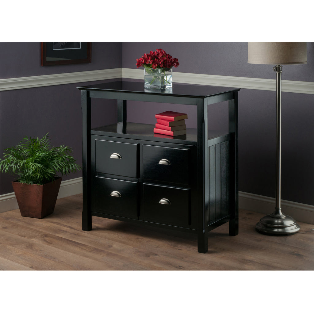 Timber Buffet Table with two doors– Qolture